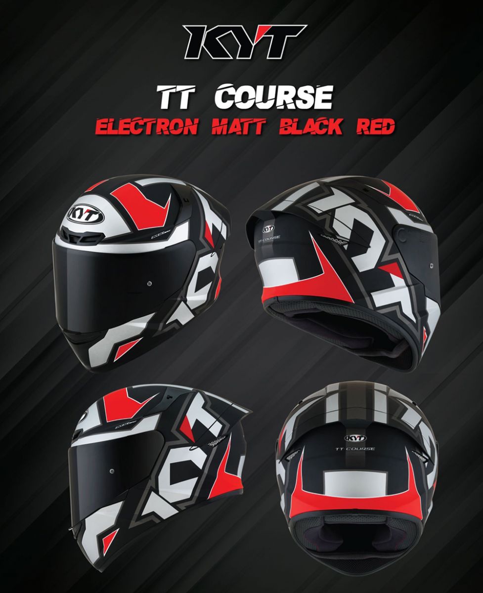 Mũ Fullface KYT TT-COURSE Electron Matt - Gsports.vn