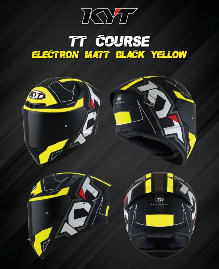 Mũ Fullface KYT TT-COURSE Electron Matt - Gsports.vn